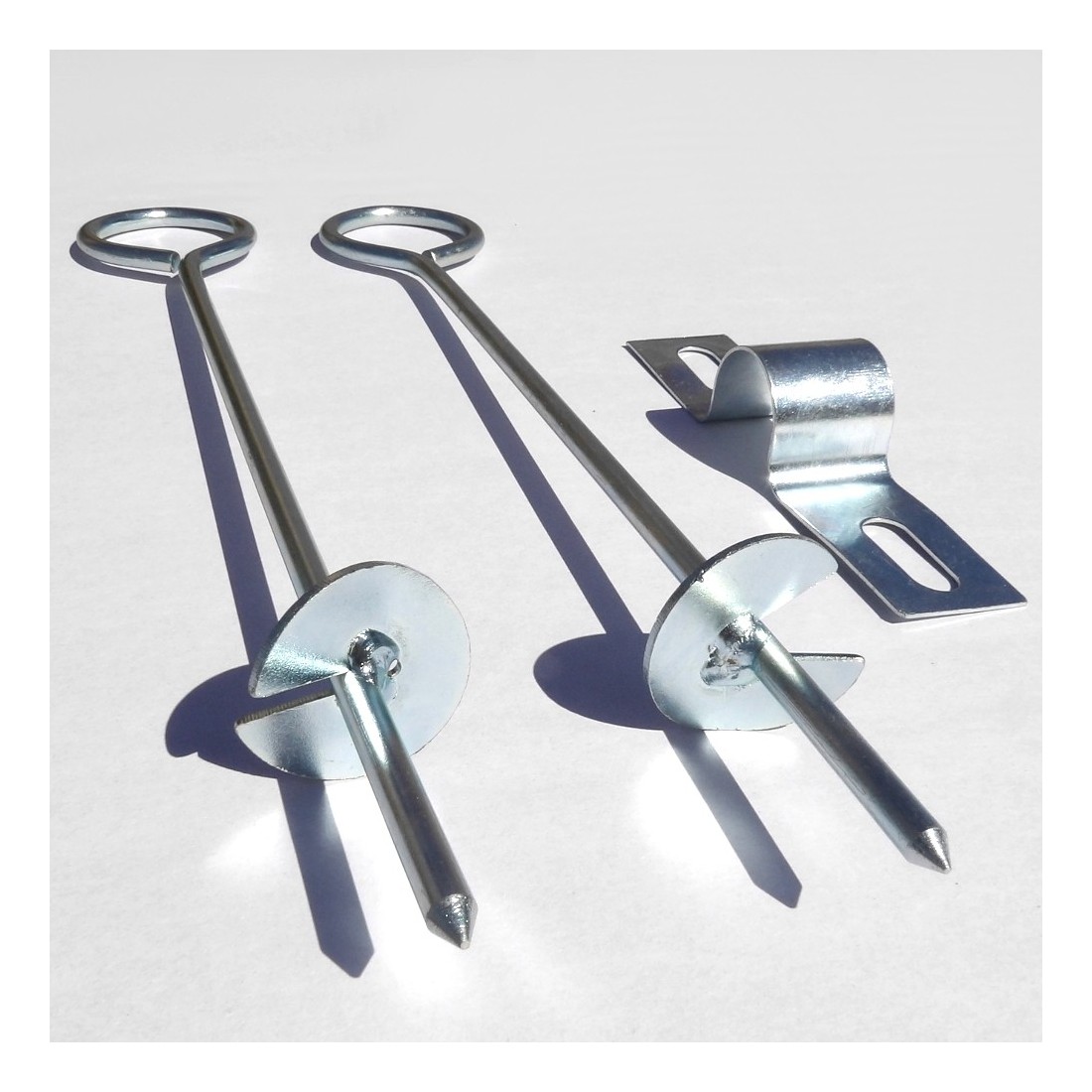 Lot de 4 ancrages ai sol pour serre tunnel de jardin